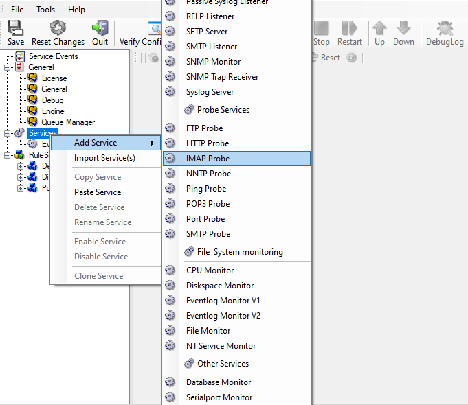 Monitoring Imap Server Via A Imap Probe — Monitorware Agent 141 Documentation